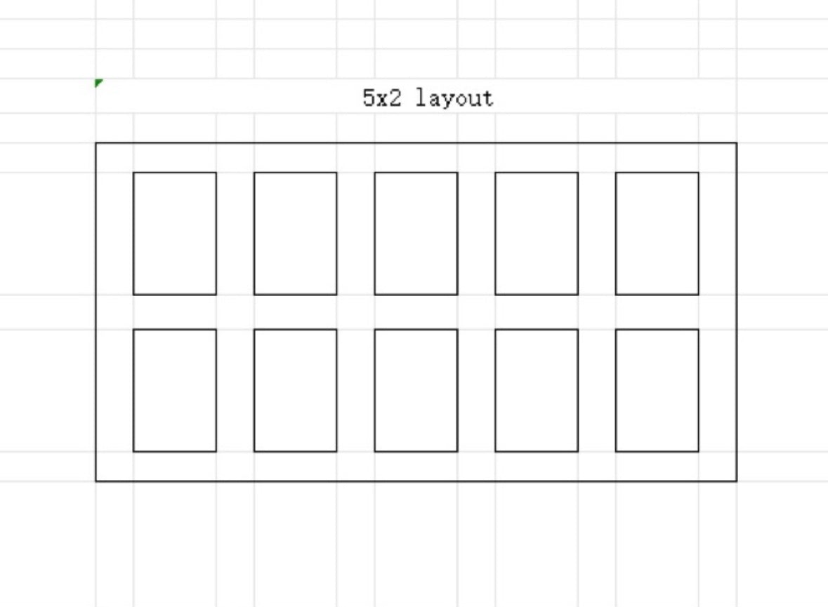 PRE ORDER: 10 Grid PSA/CGC Wall Frame 5x2 Layout – CardMasterFraming