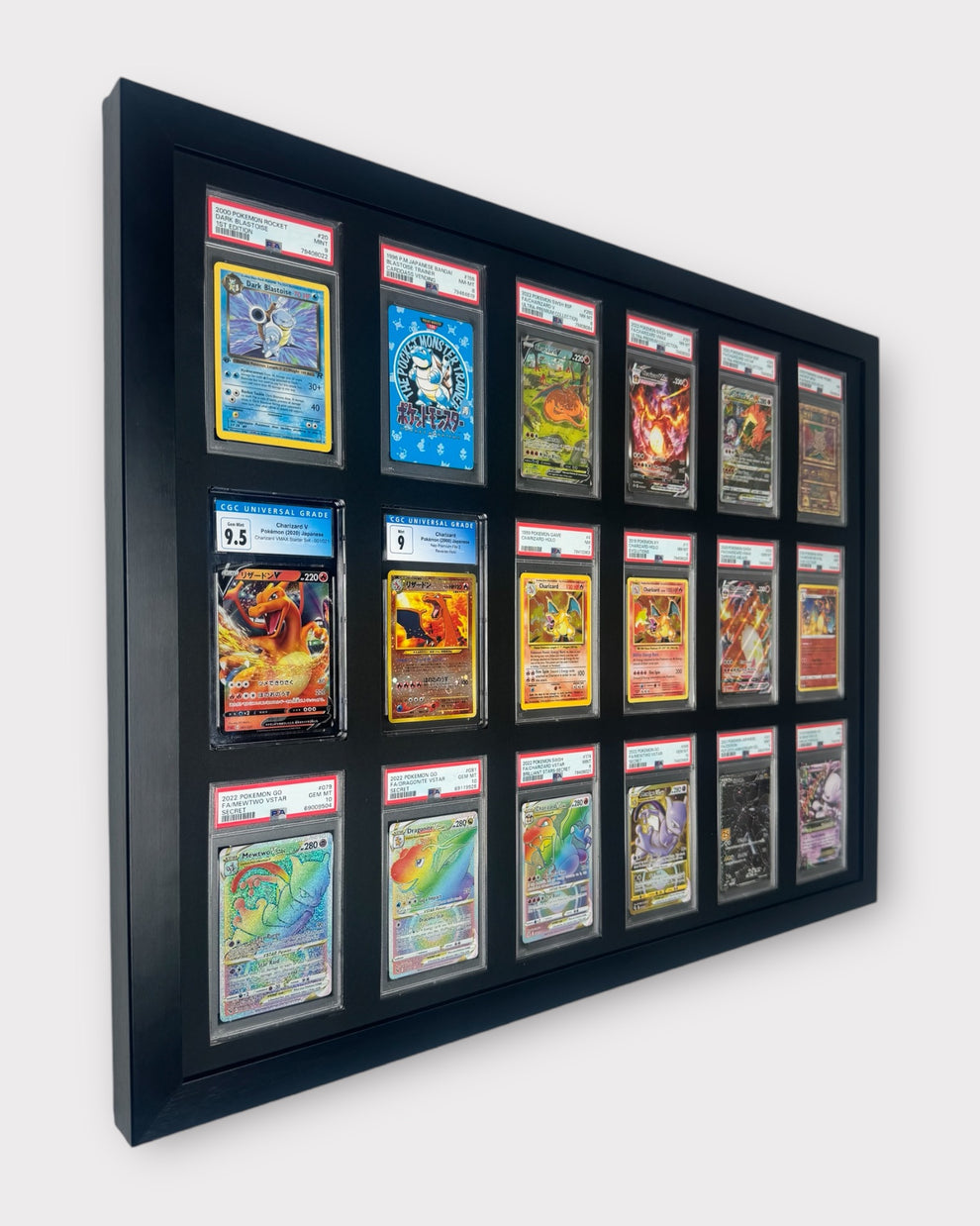 18 Grid PSA/CGC Wall Frame 6x3 Layout – CardMasterFraming