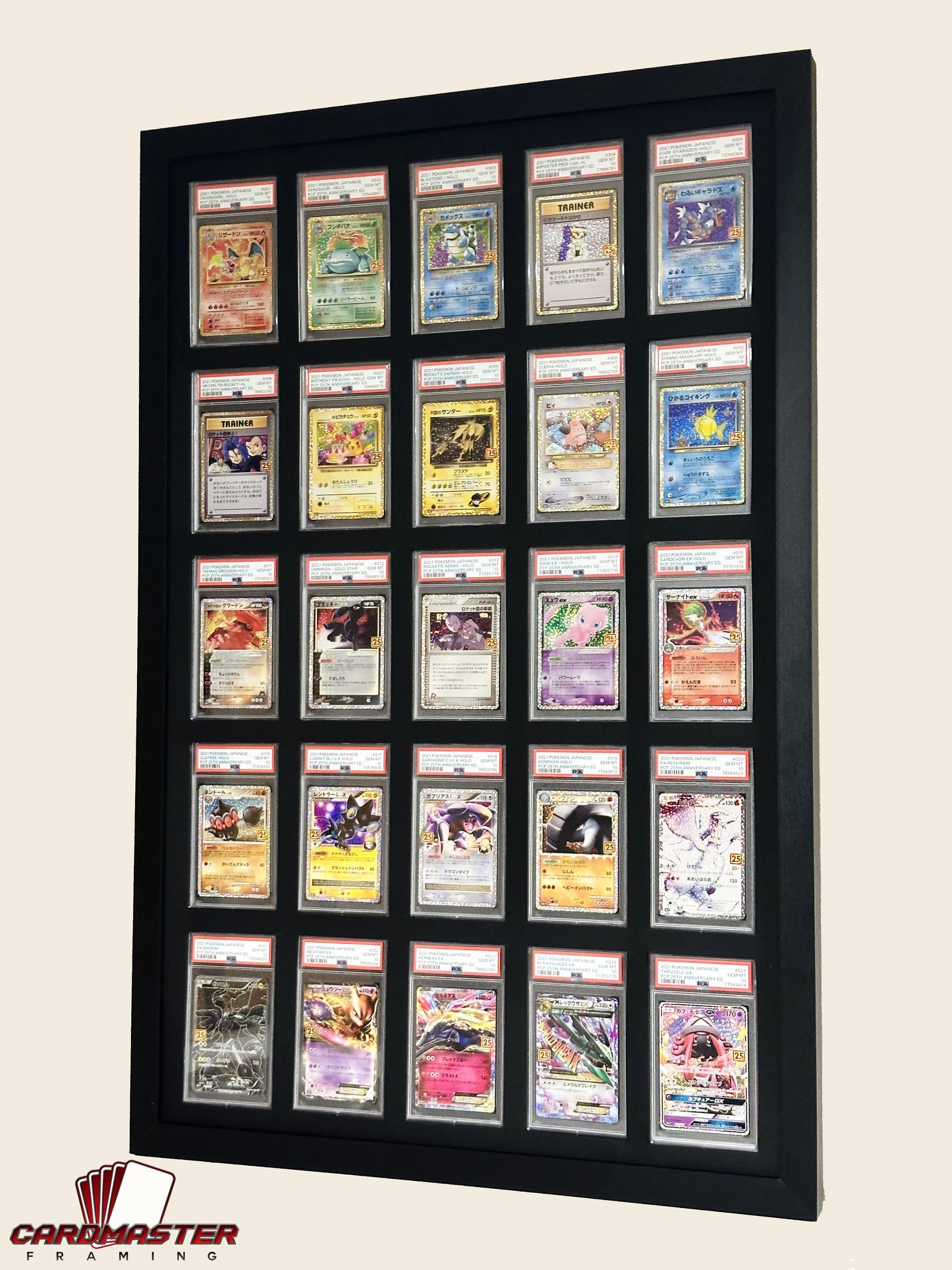 25 Grid PSA/CGC Wall Frame – CardMasterFraming